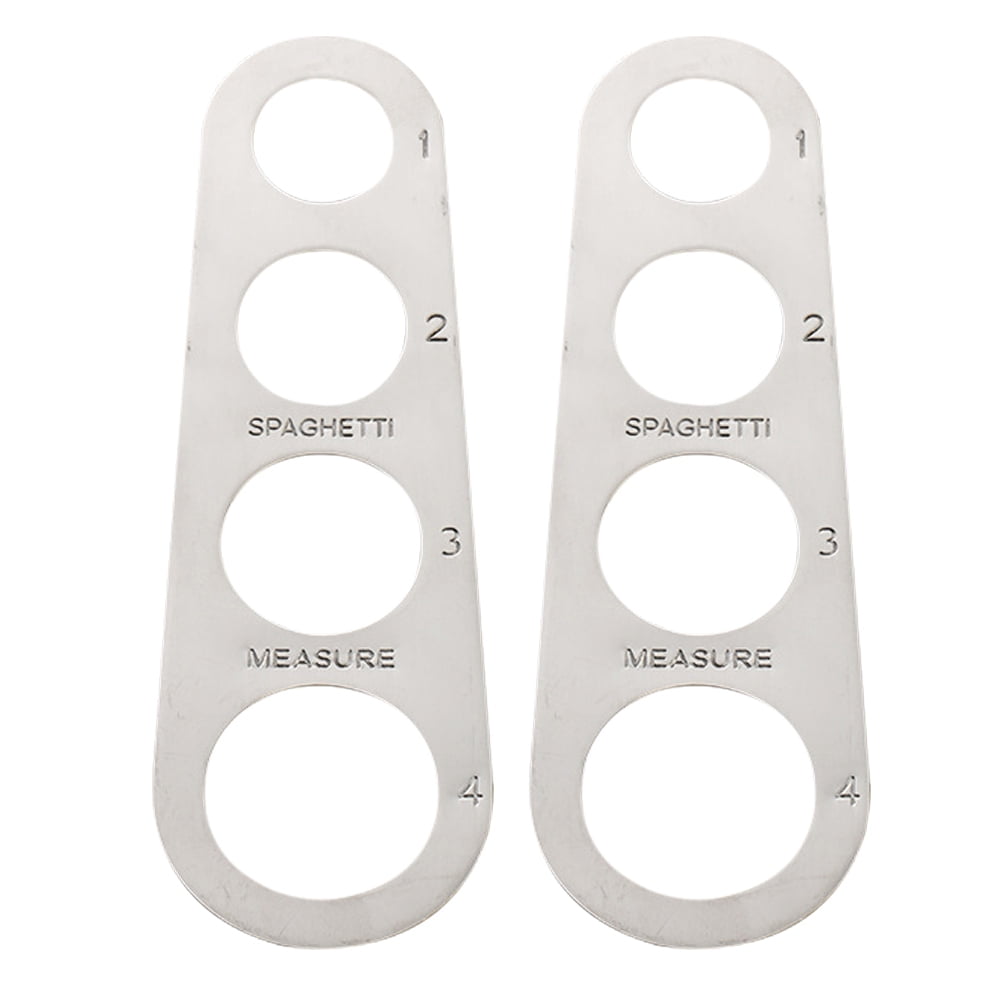 2 Pcs Pasta Measure Measurer Tool Shell Night Light Sifter Pan Silver ...