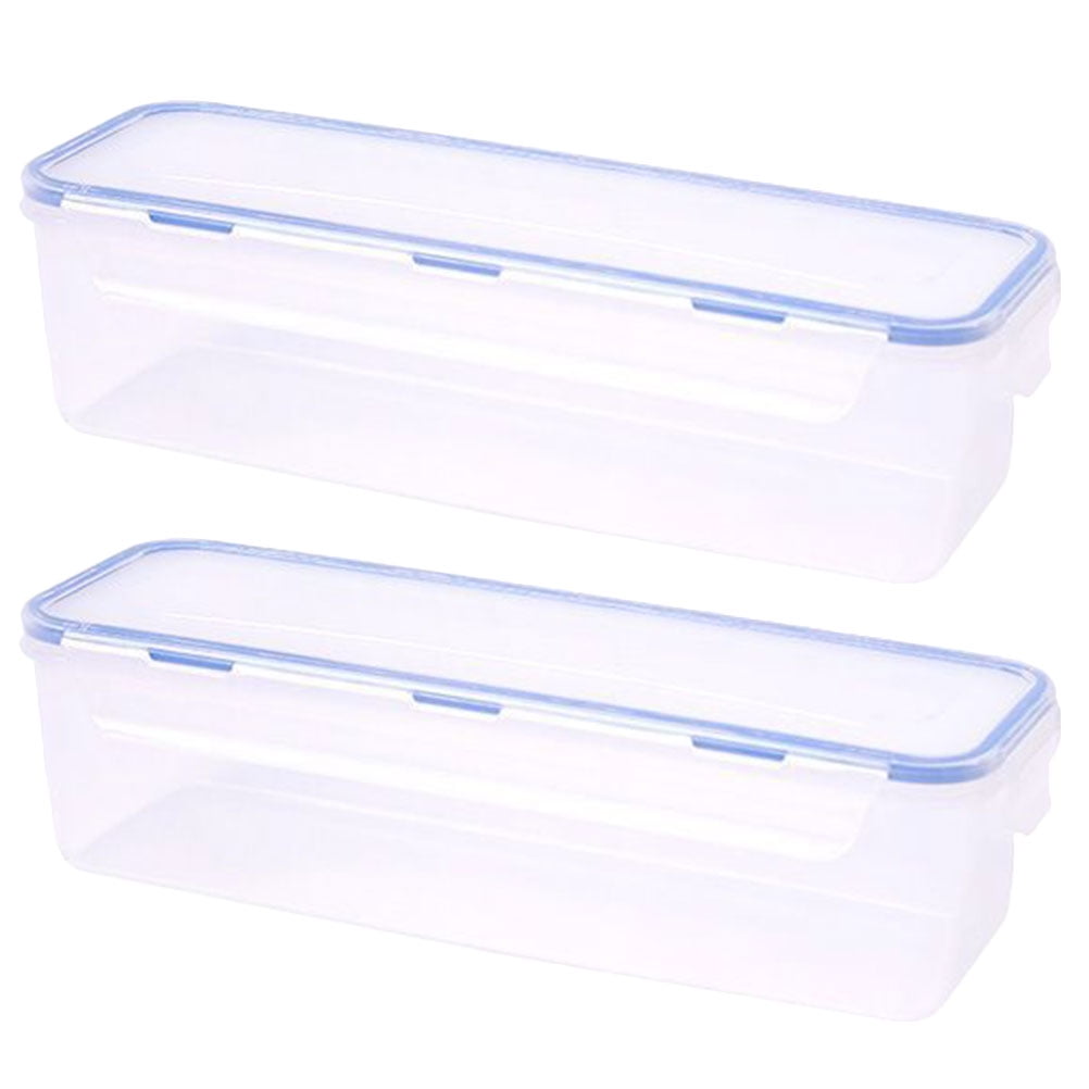 2 Pcs Pasta Noodles Spaghetti Storage Container Fridge Containers Space ...