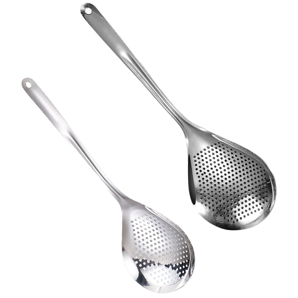2 Pcs Pasta Noodles Stainless Strainer Spoon Strainers for Kitchen ...