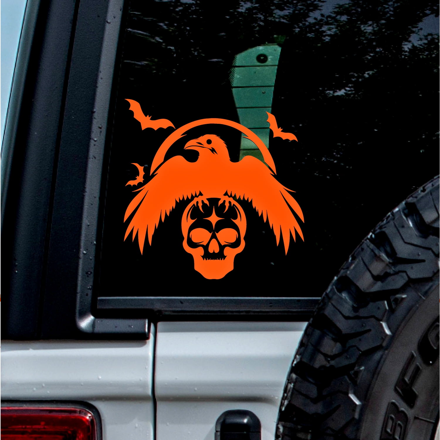 (2 Pcs, Pastel Orange, 11'' X 11'') Transparent Adhesive Decal Sticker ...