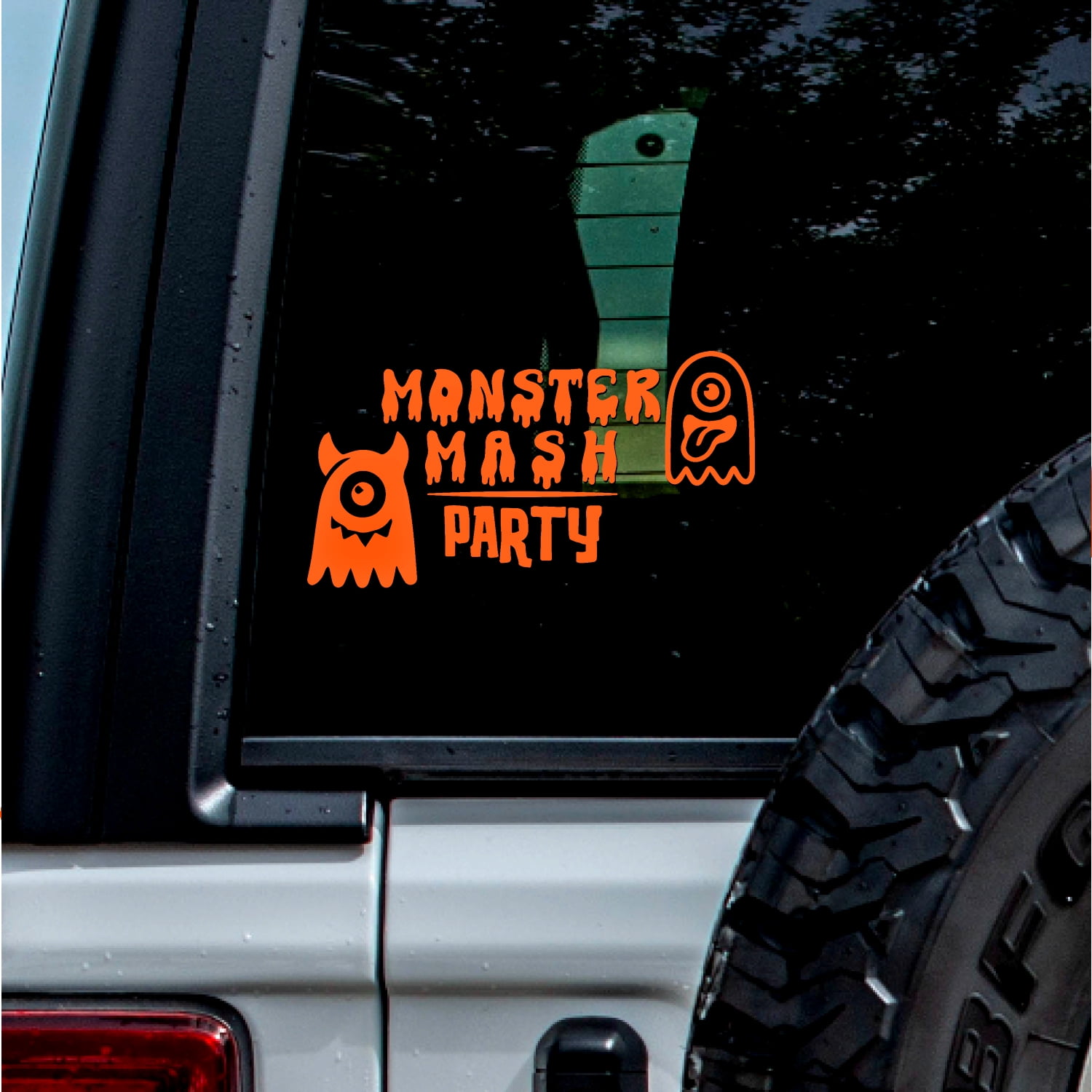 (2 Pcs, Pastel Orange, 14'' X 7.4'') Transparent Adhesive Decal Sticker ...