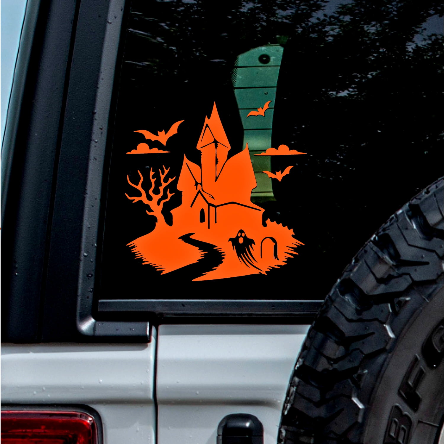 (2 Pcs, Pastel Orange, 3.8'' X 3.8'') Transparent Adhesive Decal ...