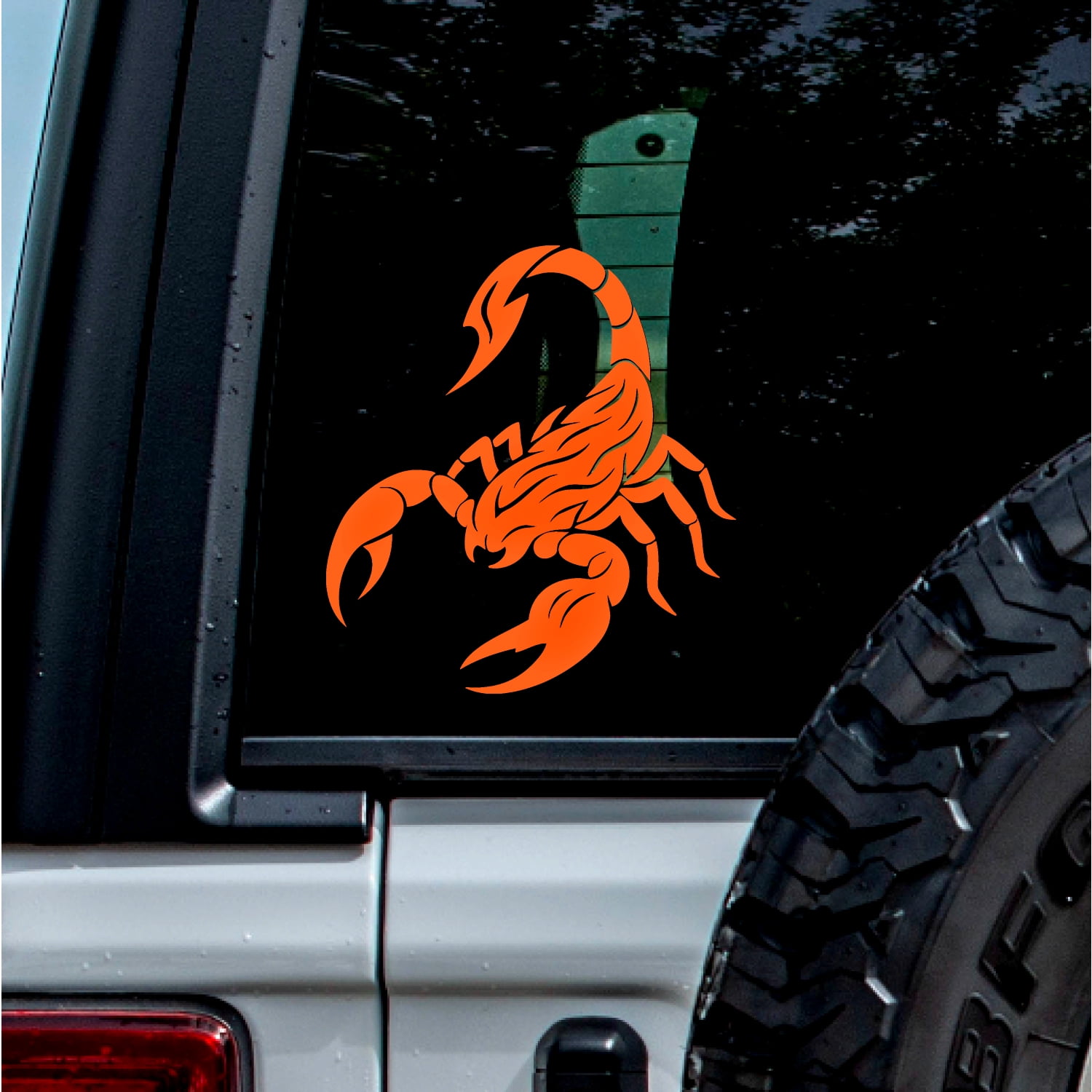 (2 Pcs Pastel Orange, 4.8'' x 5.2'') - Vinyl Sticker Decal - "Scorpion ...