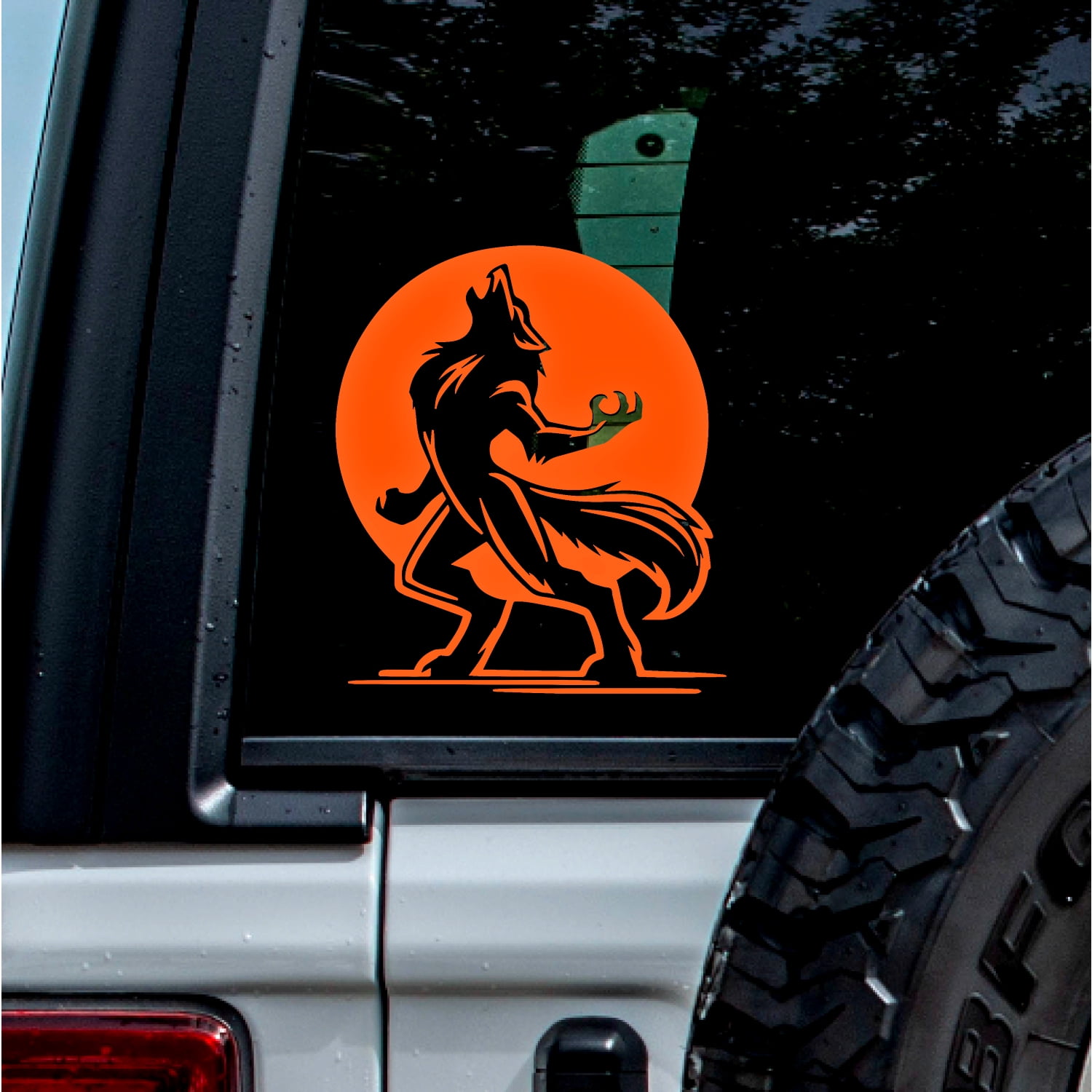 (2 Pcs, Pastel Orange, 5.6'' X 6.4'') Transparent Adhesive Decal ...