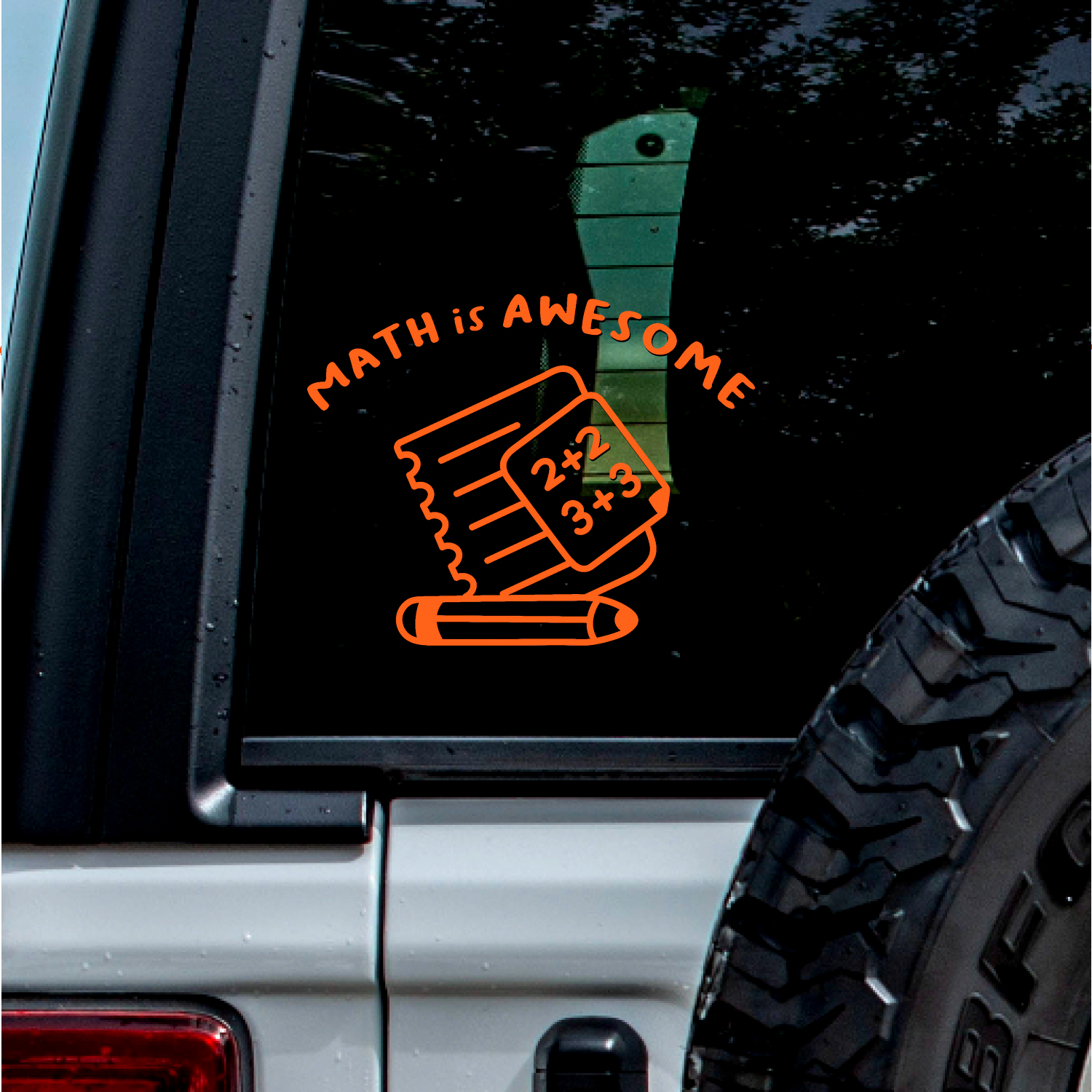 (2 Pcs, Pastel Orange, 6.1'' X 4.8'') Transparent Adhesive Decal ...