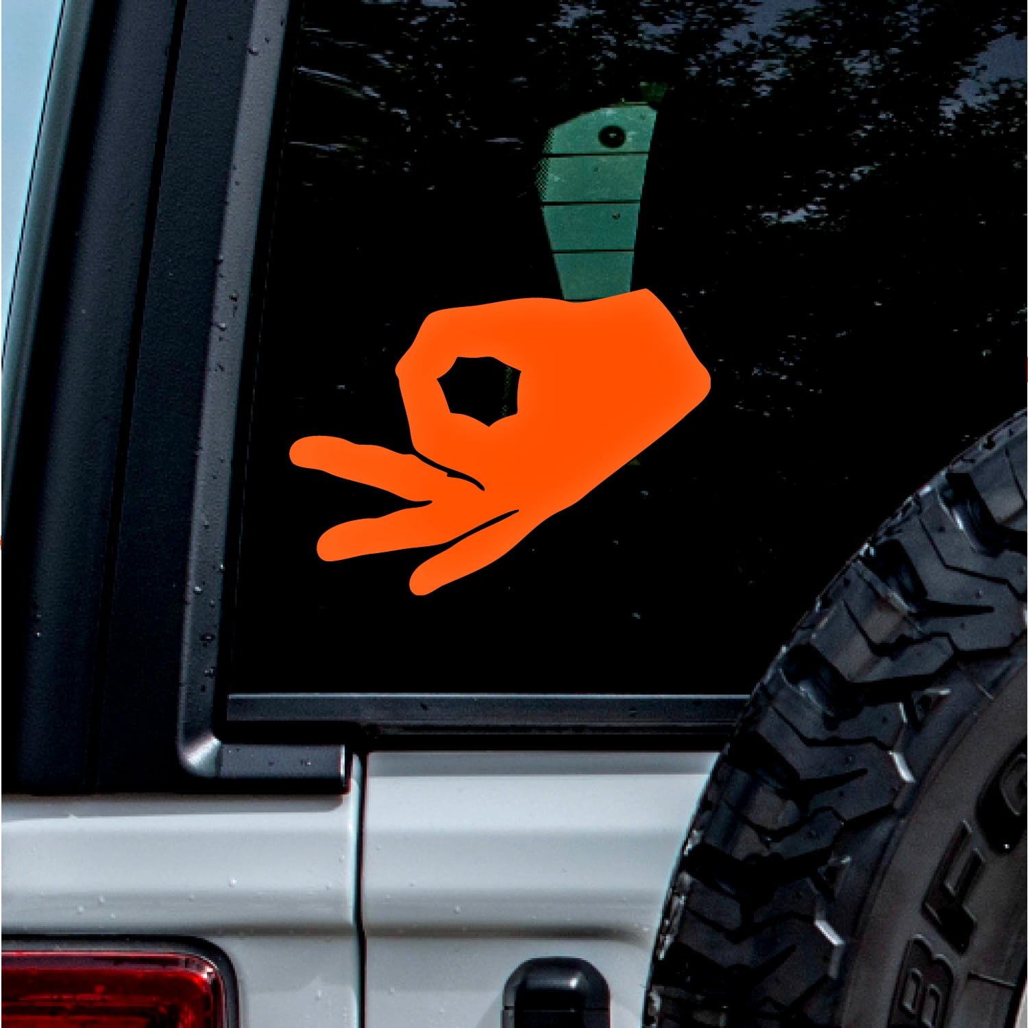 (2 Pcs Pastel Orange, 7.7'' x 5.6'') - Vinyl Sticker Decal - "Symbol ...