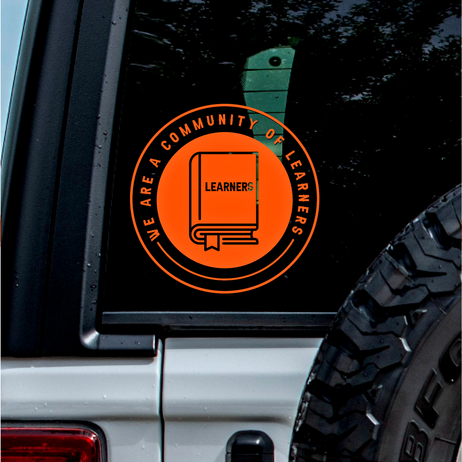 (2 Pcs, Pastel Orange, 7'' X 7'') Transparent Adhesive Decal Sticker Of ...