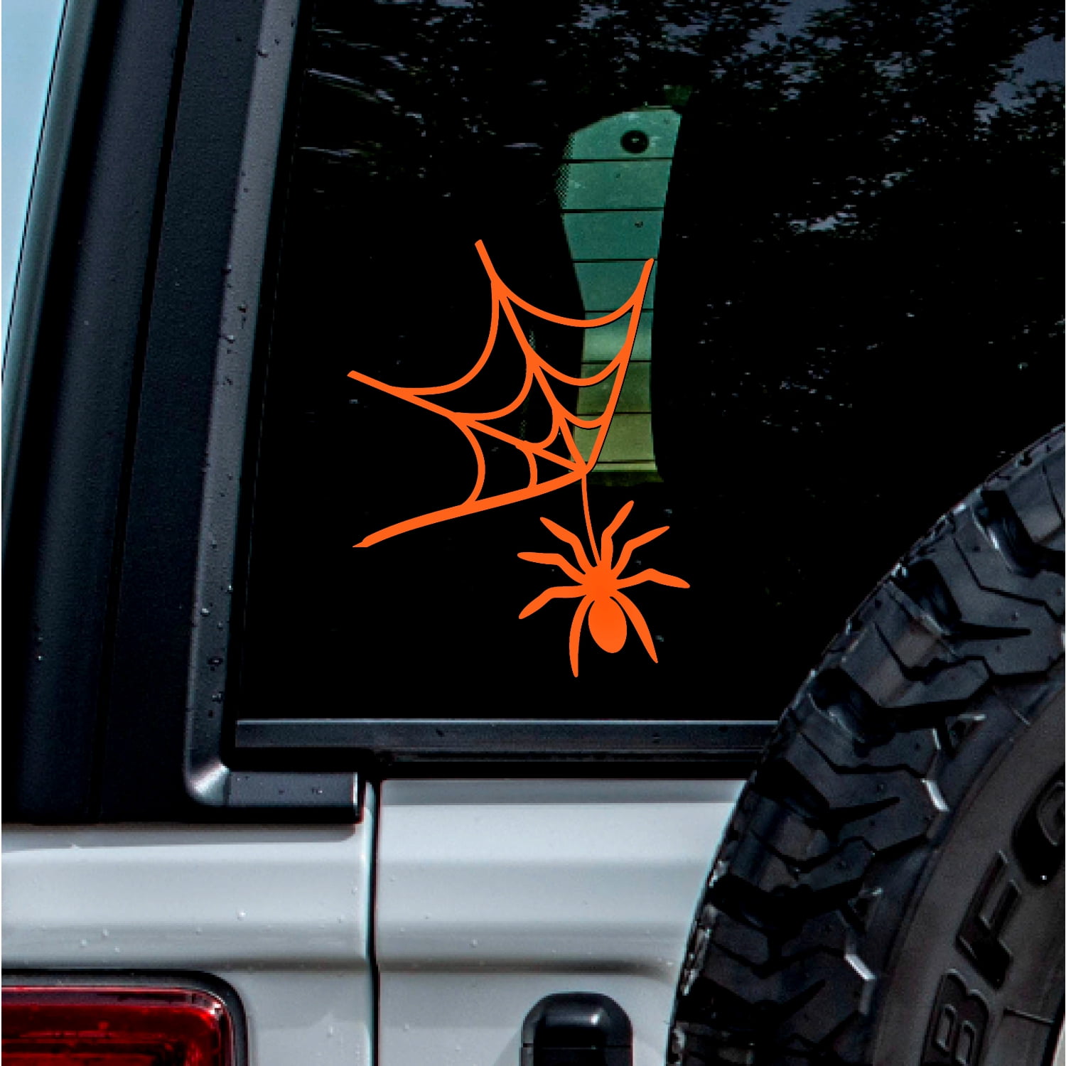 (2 Pcs, Pastel Orange, 7'' X 8.9'') Transparent Adhesive Decal Sticker ...