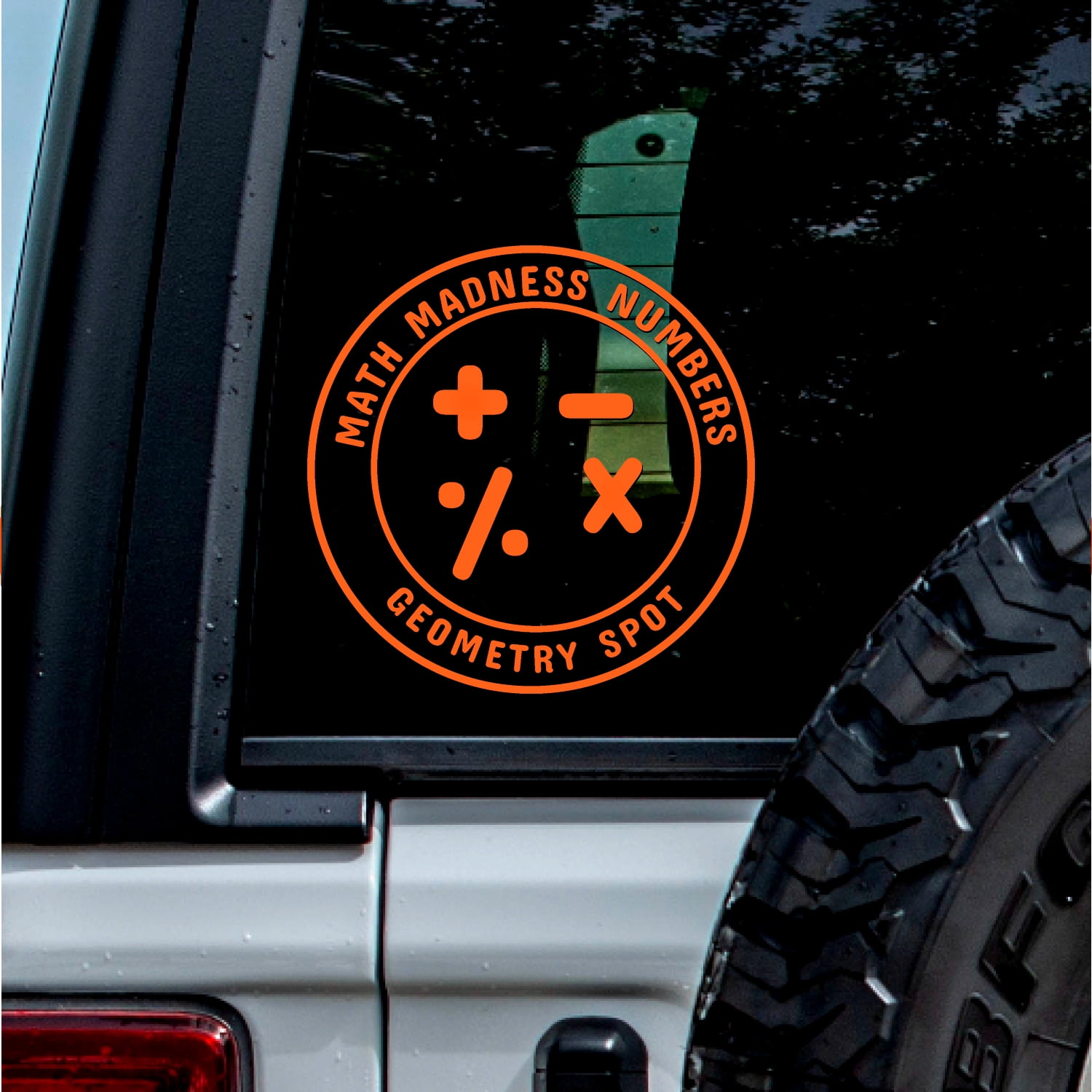 (2 Pcs, Pastel Orange, 8'' X 8'') Transparent Adhesive Decal Sticker Of ...