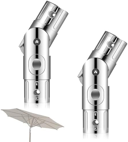 2 Pcs Patio Umbrella Pole Replacement Parts Outdoor, Fits for 1.5 ...