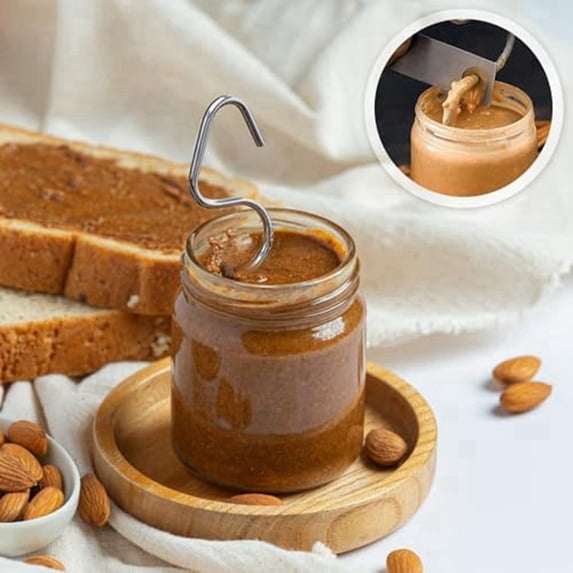 2 Pcs Peanut Butter Stirrer, Stainless Steel Peanut Nut Butter Mixer ...