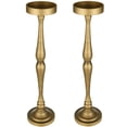 2 Pcs Pedestal Drink Tables, Round Vintage Martini Side Tables with ...