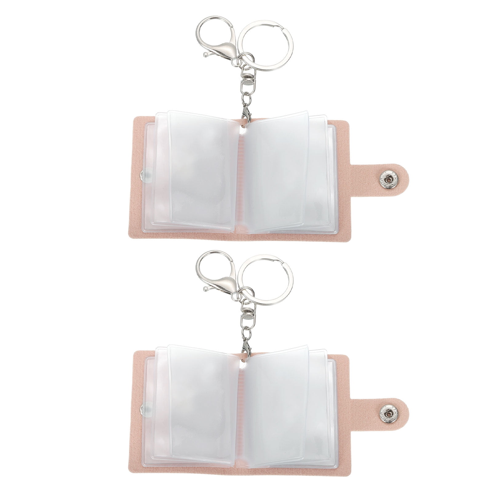 2 Pcs Personalized Leather Mini Photo Album Keychain with 10 Pictures ...