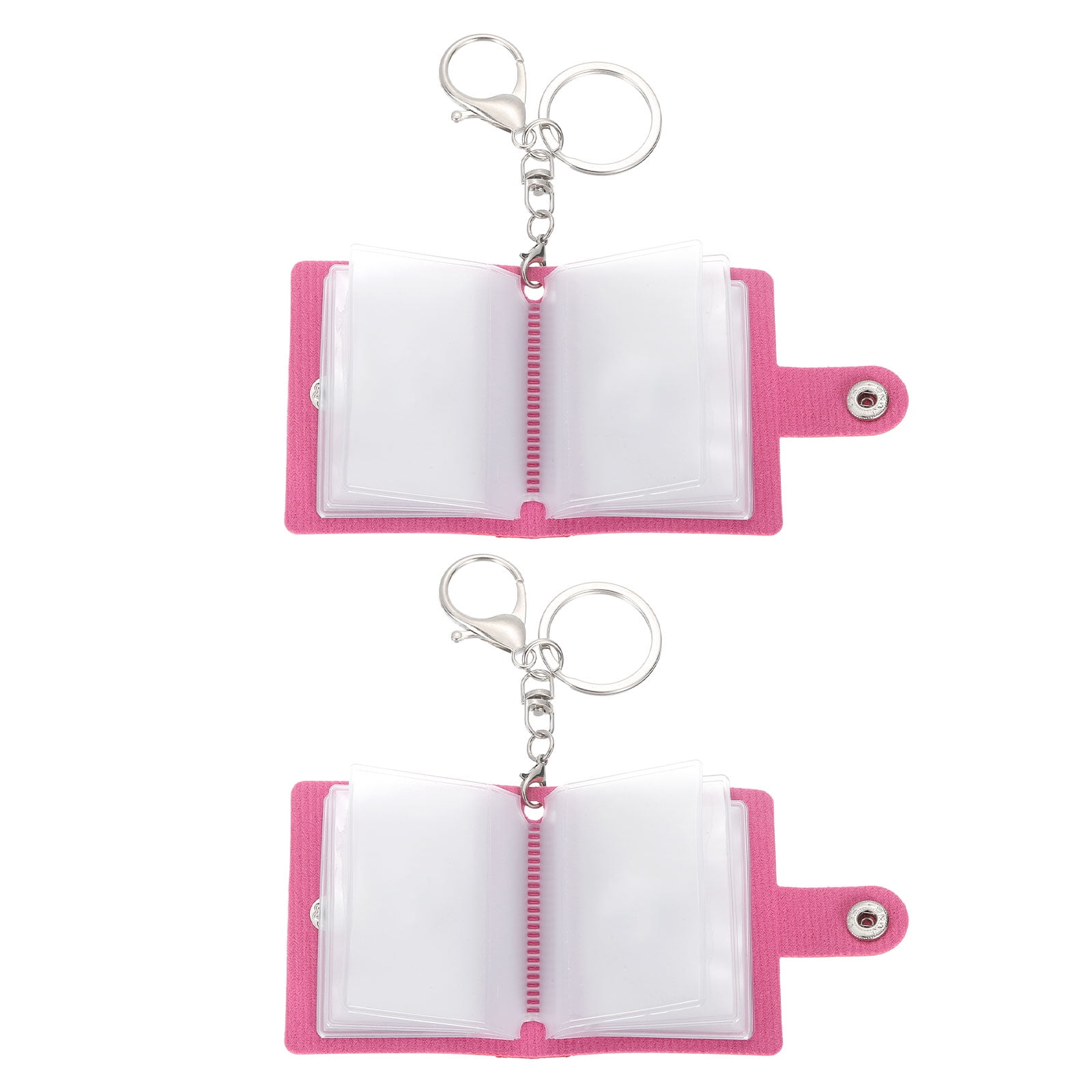 2 Pcs Personalized Leather Mini Photo Album Keychain with 10 Pictures ...