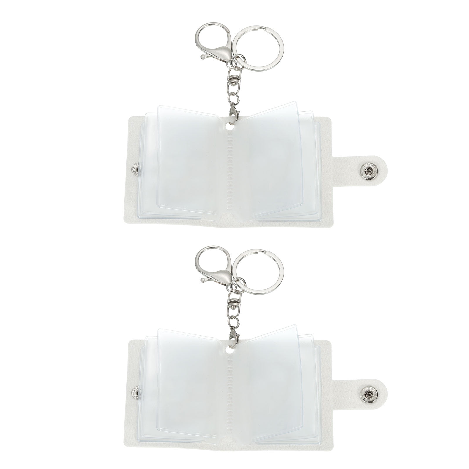 2 Pcs Personalized Leather Mini Photo Album Keychain with 10 Pictures ...