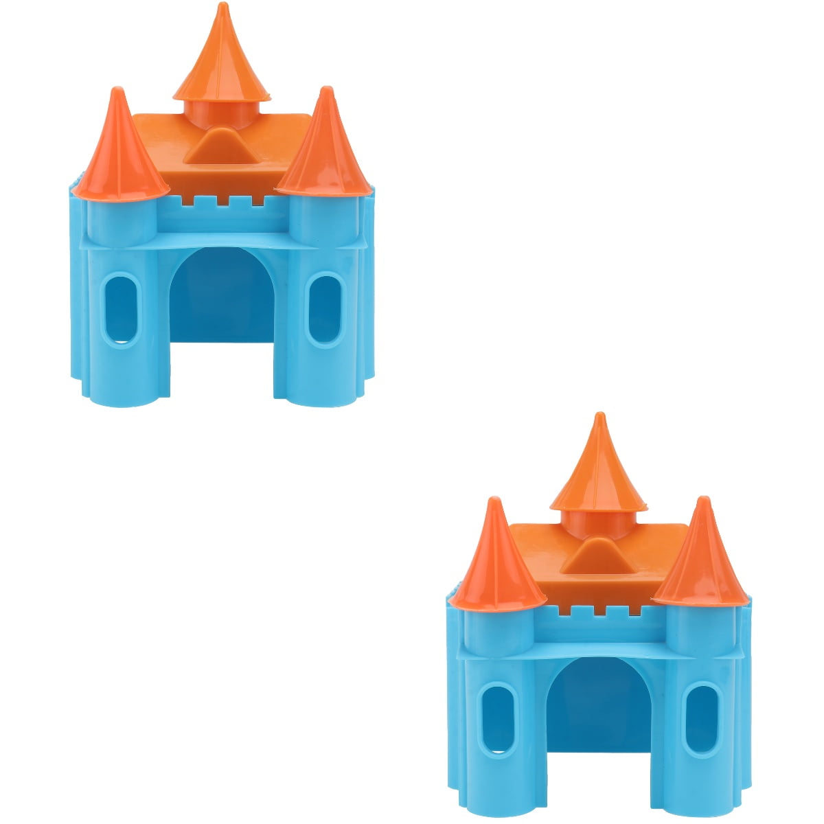 2 Pcs Pet Igloo Plastic Mouse Hamster Castle Nest Luxury House ...