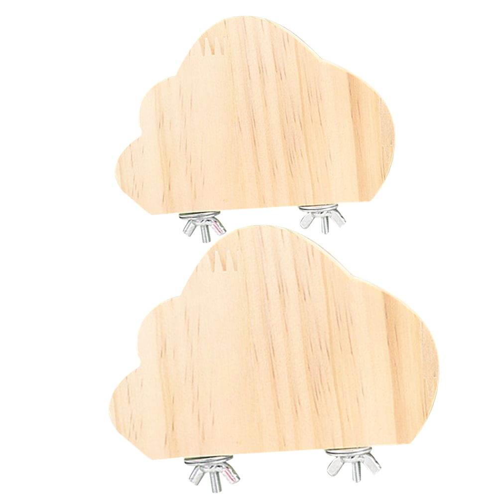 2 Pcs Pet Platform Springboard Toys Bird Chewing Toy Bird Playground ...