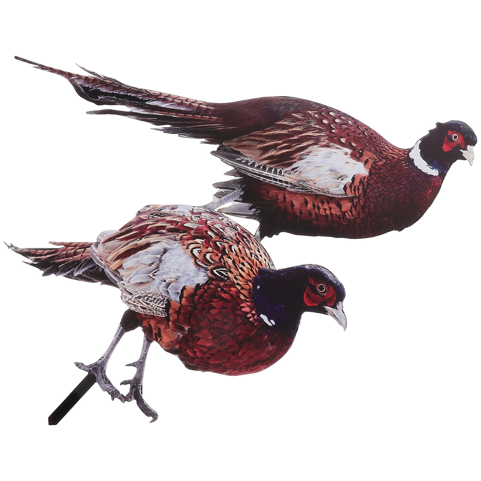 2 Pcs Pheasant Garden Decoration Lawn Outdoor Adornment Emblems ...