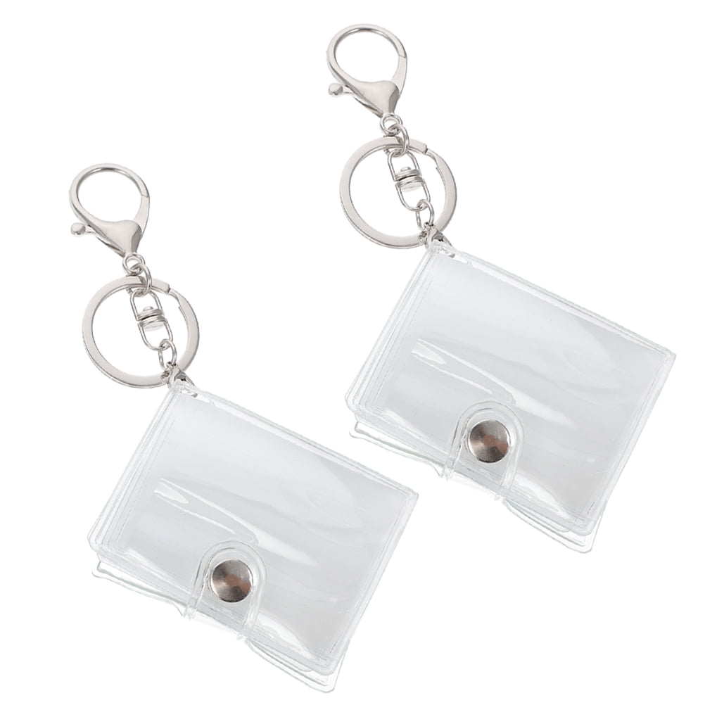 2 Pcs Photo Album Keychain Portable Photobook Mini Scrapbook Picture ...