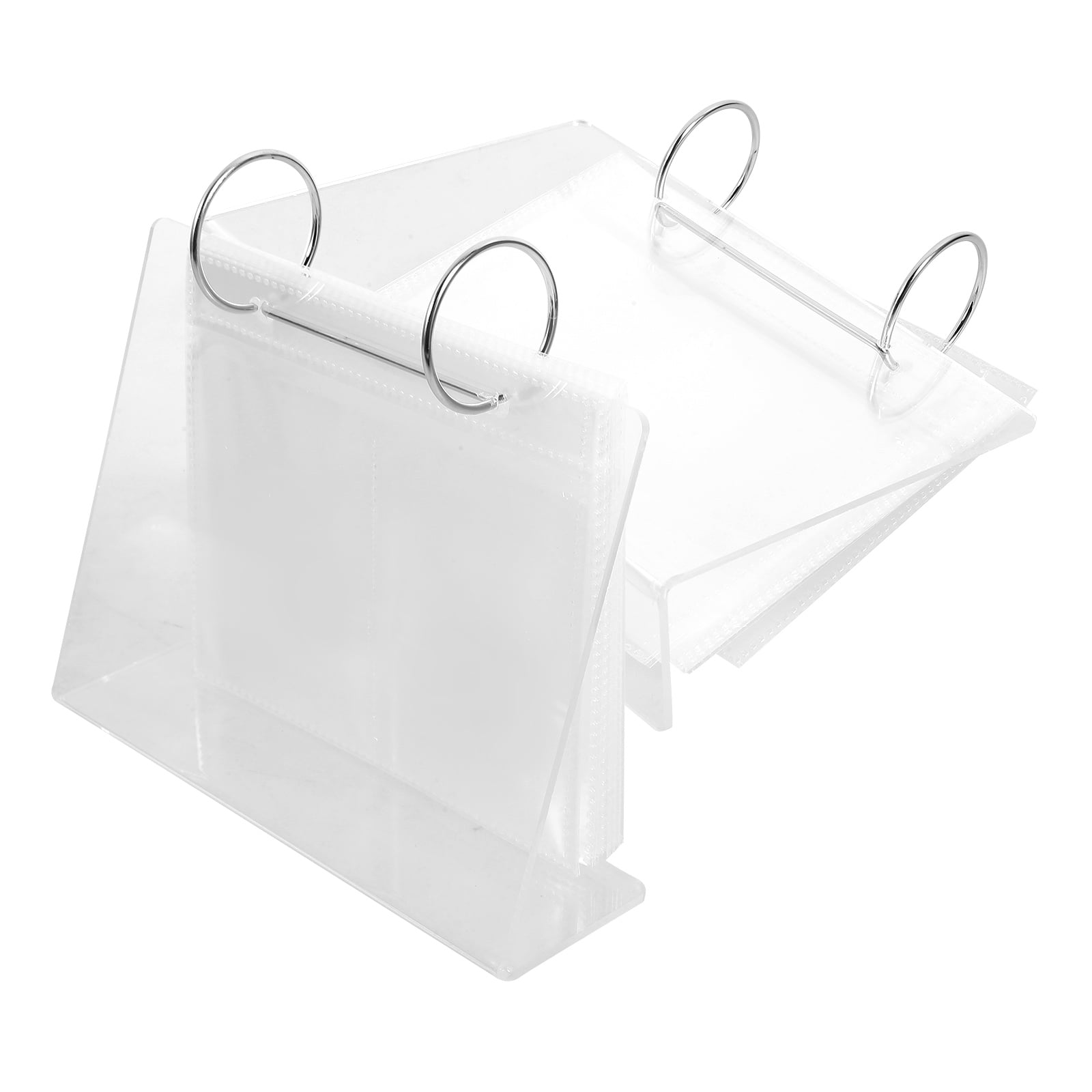 2 Pcs Photo Album Self-standing Frame Display Books Acrylic Table ...