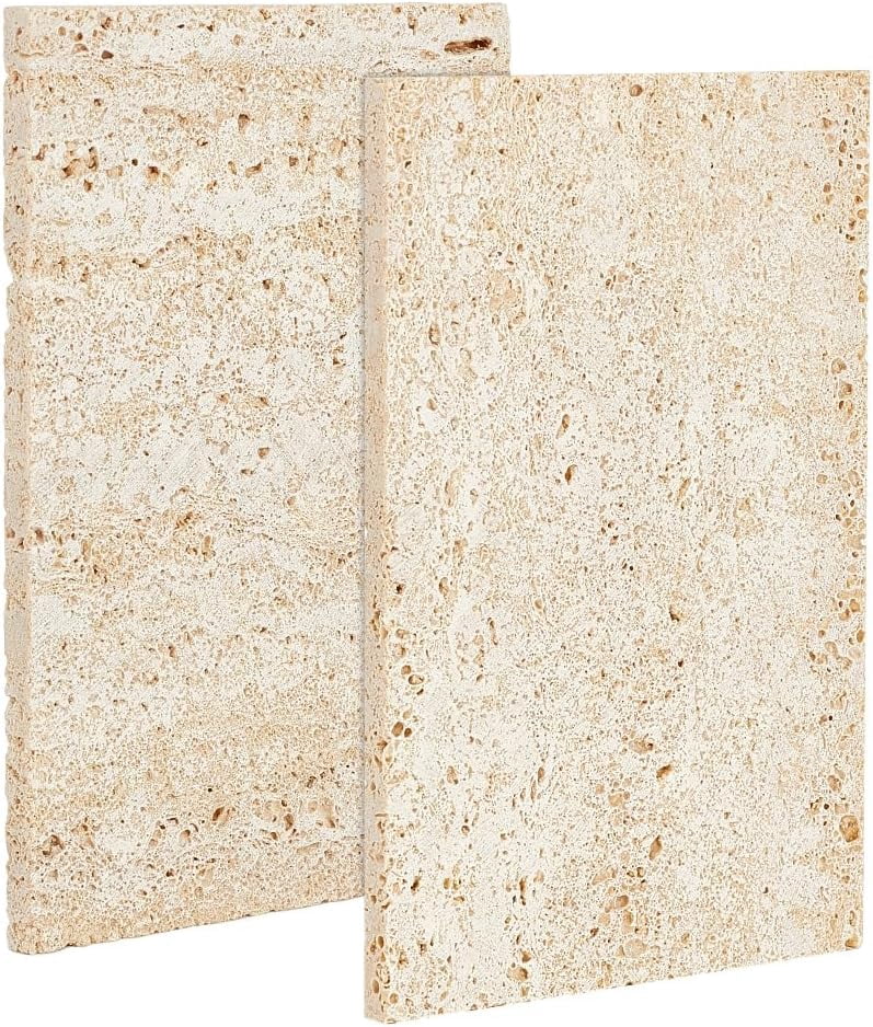 2 Pcs Photo Props Natural Stone Ornaments 3.9x5.9x0.28 inch Rock ...