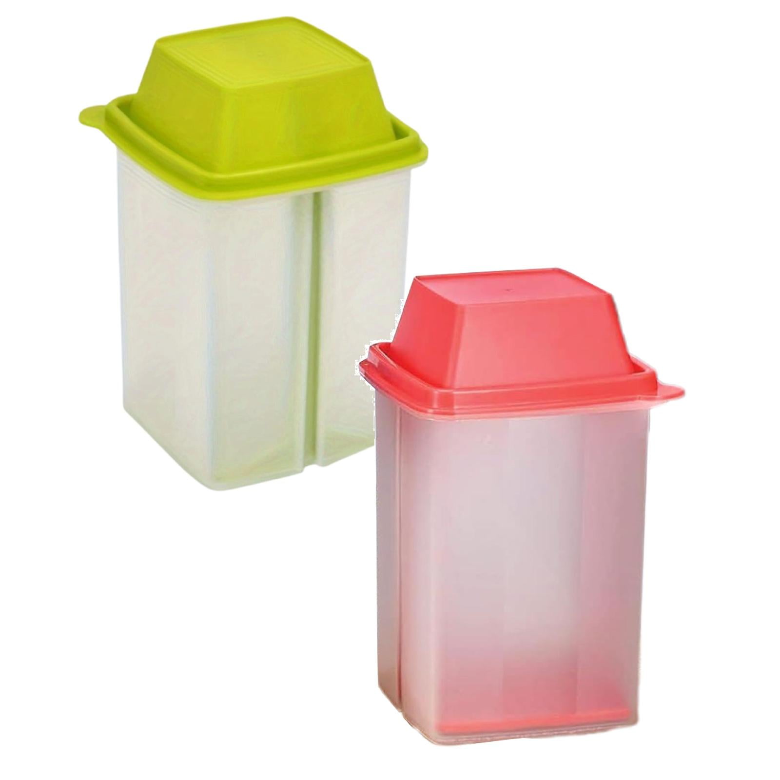 2 Pcs Pickle Containers with Strainers Square Dispensers Free Storage ...