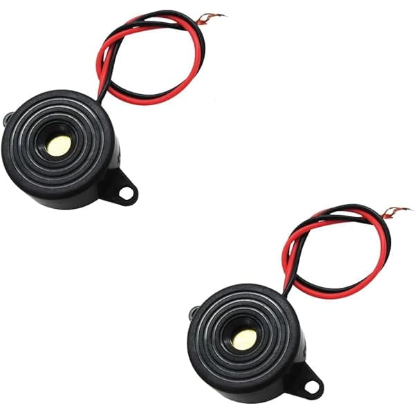 2 Pcs Piezo Electronic Buzzer Alarm (3-24V Dc) Sounder For Physics ...