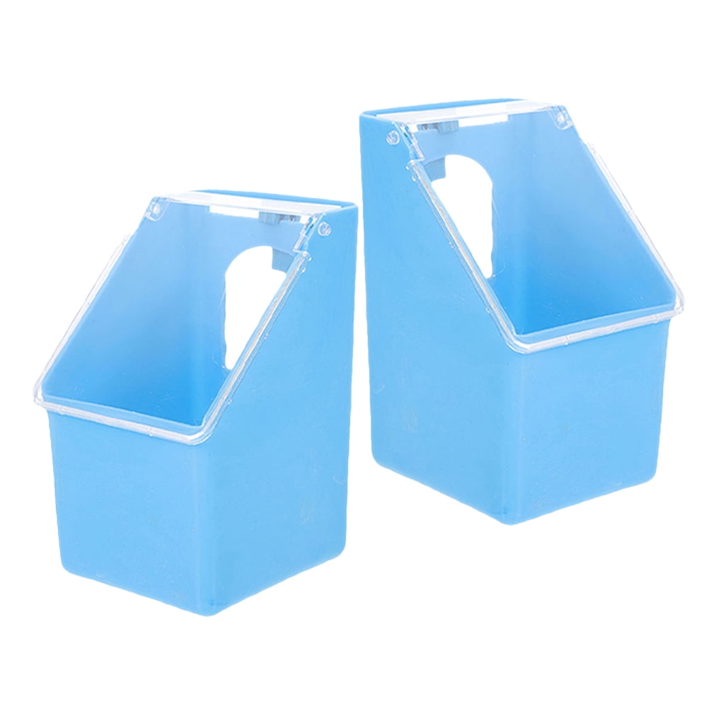 2 Pcs Pigeon Feed Box Food Containers with Lids Food Dispenser Bird ...