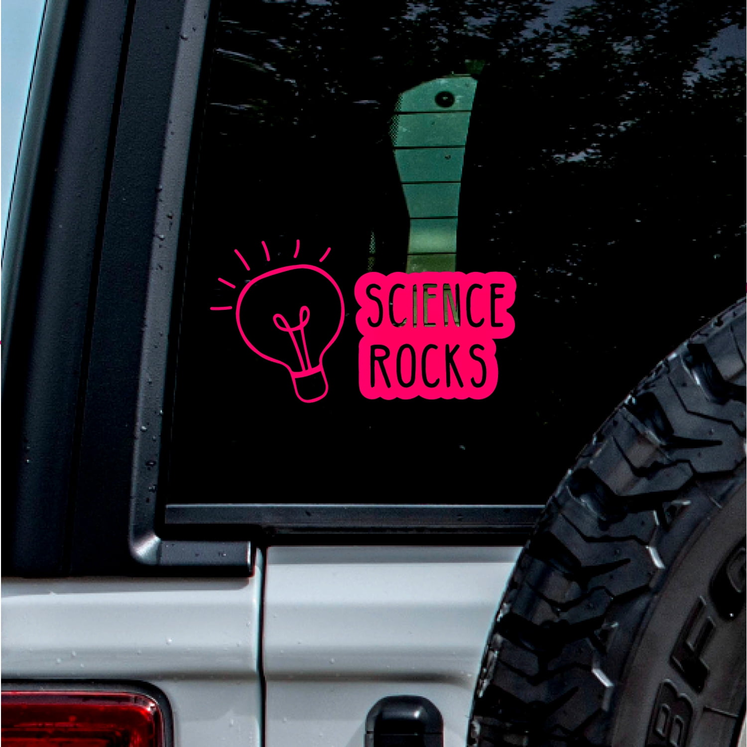 (2 Pcs, Pink, 14'' X 7.5'') Transparent Adhesive Decal Sticker Of ...