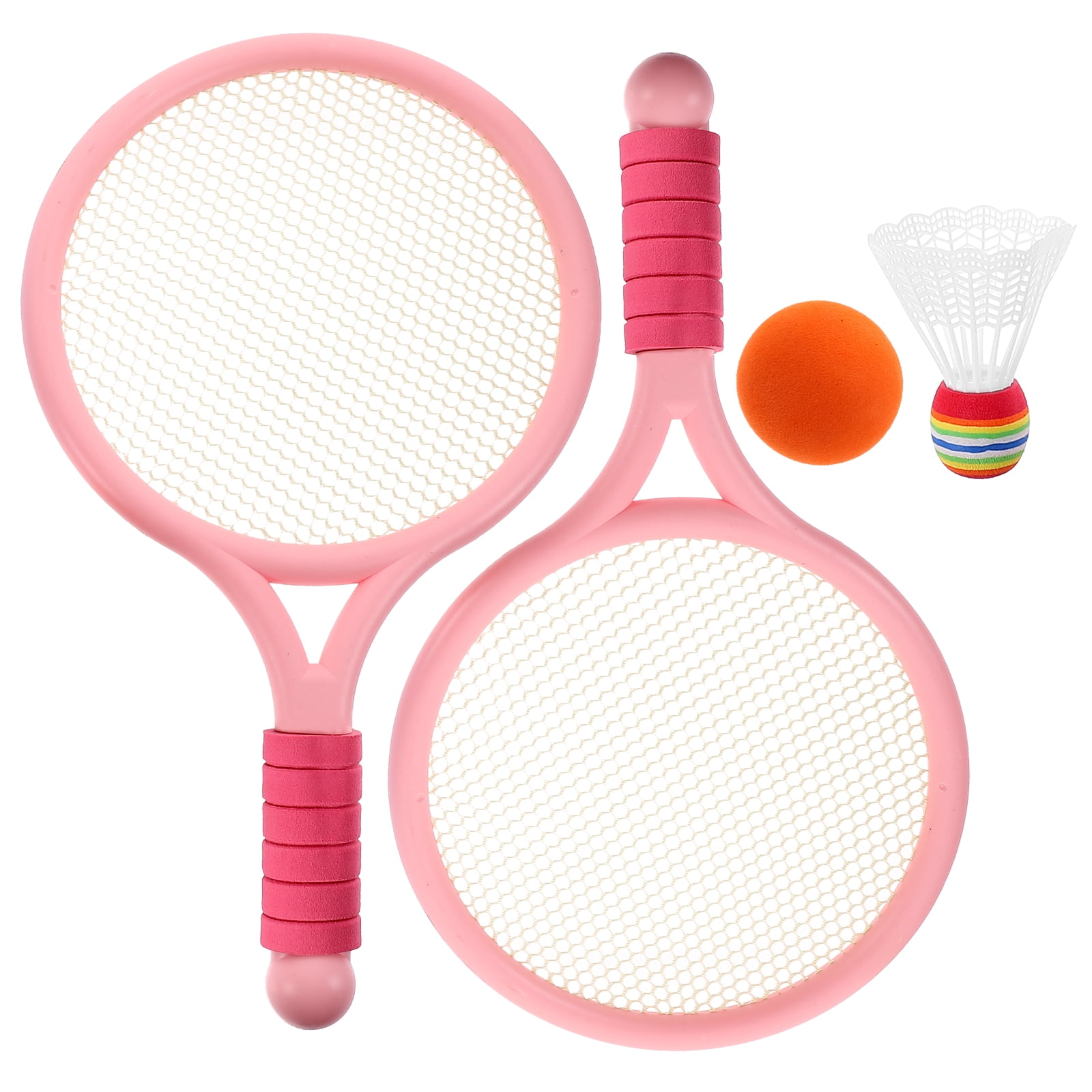 2 Pcs Pink Mini Tennis Racket Cartoon Style Racquet Child - Walmart.com