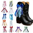 2 Pcs Pink Ribbon Boot Bow for Cowgirl Boots Lace Bows Clip Decor for ...
