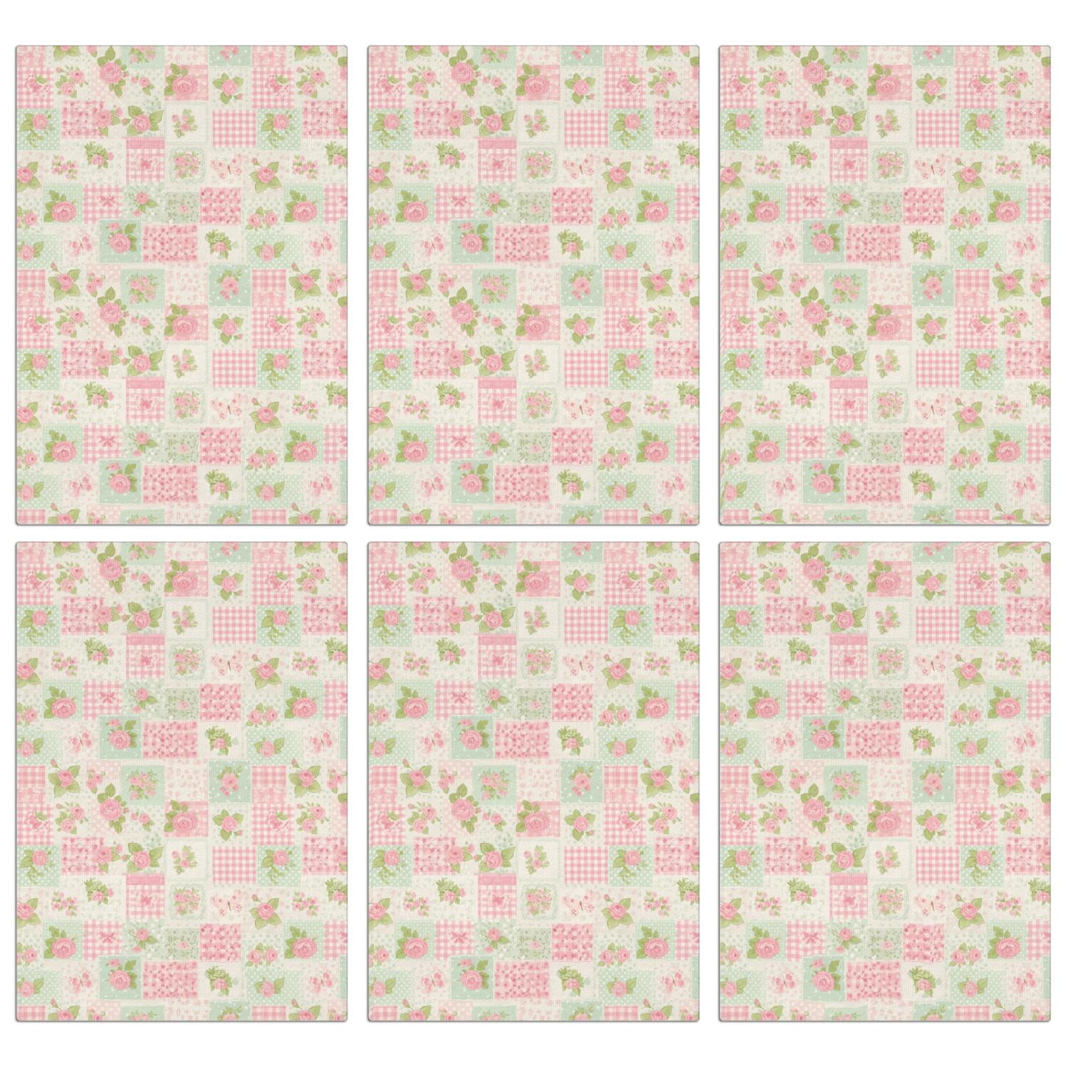 2 Pcs Pioneer Flower Floral Print Pattern Kitchen Towels, Funny ...