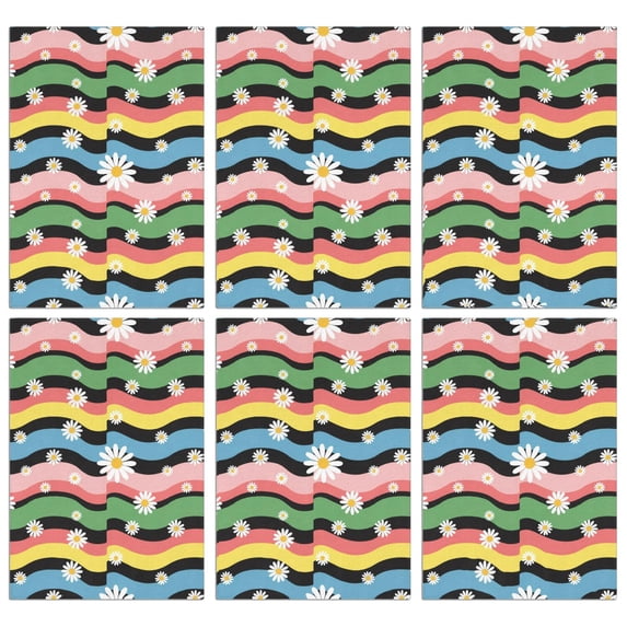 2 Pcs Pioneer Flower Floral Print Pattern Kitchen Towels, Funny ...