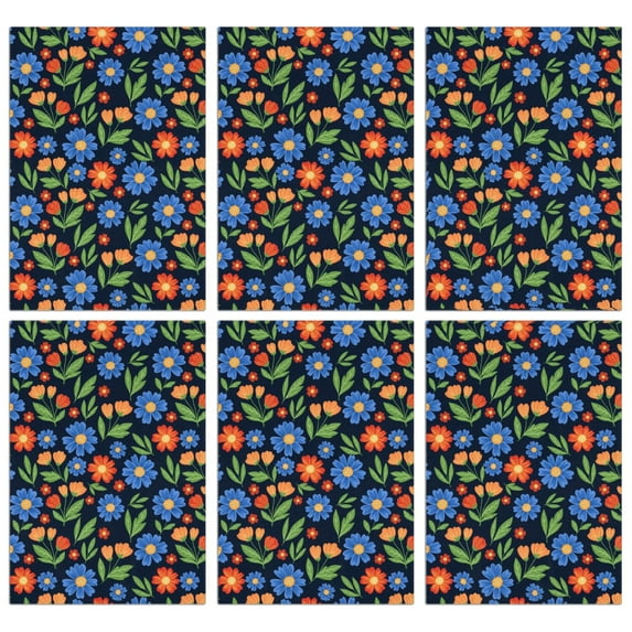 2 Pcs Pioneer Flower Floral Print Pattern Kitchen Towels, Funny ...