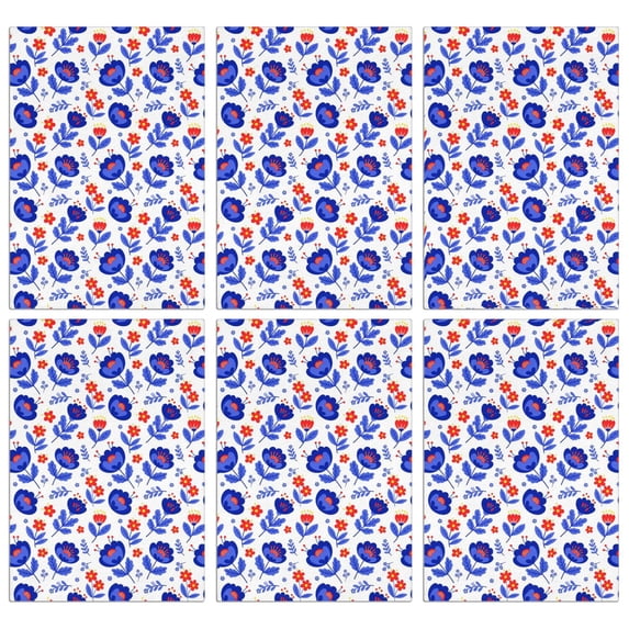 2 Pcs Pioneer Flower Floral Print Pattern Kitchen Towels, Funny ...