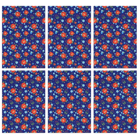 2 Pcs Pioneer Flower Floral Print Pattern Kitchen Towels, Funny ...