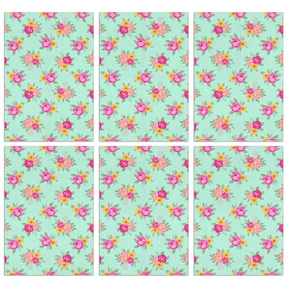 2 Pcs Pioneer Flower Floral Print Pattern Kitchen Towels, Funny ...