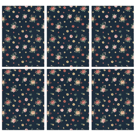 2 Pcs Pioneer Flower Floral Print Pattern Kitchen Towels, Funny ...