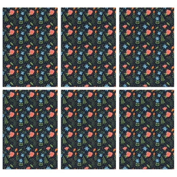 2 Pcs Pioneer Flower Floral Print Pattern Kitchen Towels, Funny ...