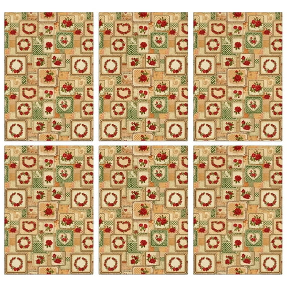 2 Pcs Pioneer Flower Floral Print Pattern Kitchen Towels, Funny ...