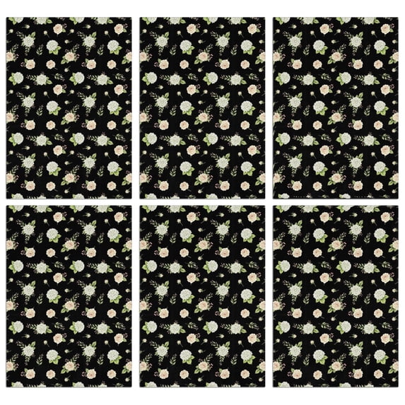 2 Pcs Pioneer Flower Floral Print Pattern Kitchen Towels, Funny ...