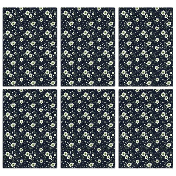 6 Pcs Pioneer Flower Floral Print Pattern Kitchen Towels, Funny ...
