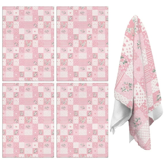 2 Pcs Pioneer Flower Floral Print Pattern Kitchen Towels, Funny ...