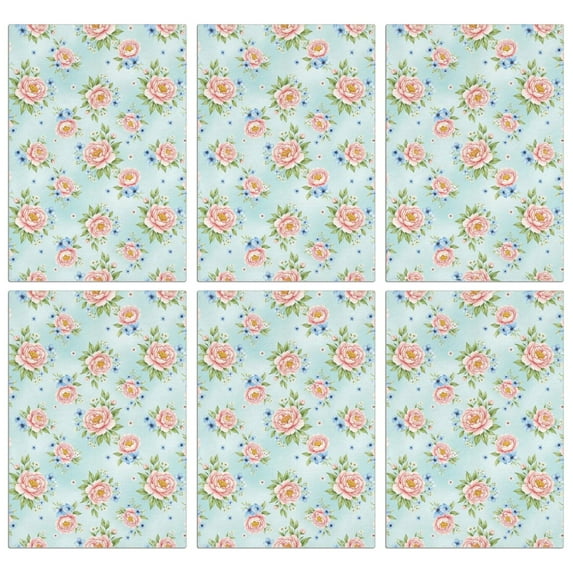 2 Pcs Pioneer Flower Floral Print Pattern Kitchen Towels, Funny ...