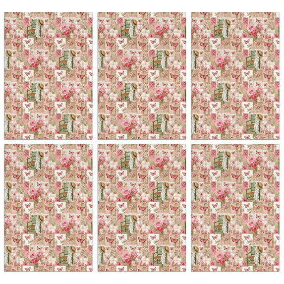 2 Pcs Pioneer Flower Floral Print Pattern Kitchen Towels, Funny ...