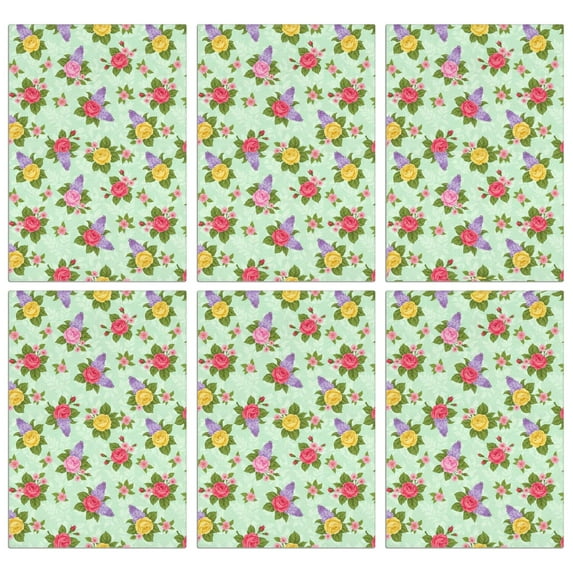 2 Pcs Pioneer Flower Floral Print Pattern Kitchen Towels, Funny ...