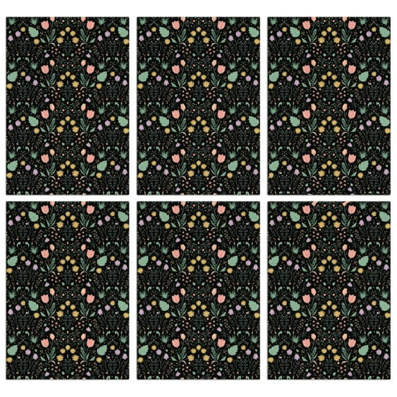 2 Pcs Pioneer Flower Floral Print Pattern Kitchen Towels, Funny ...