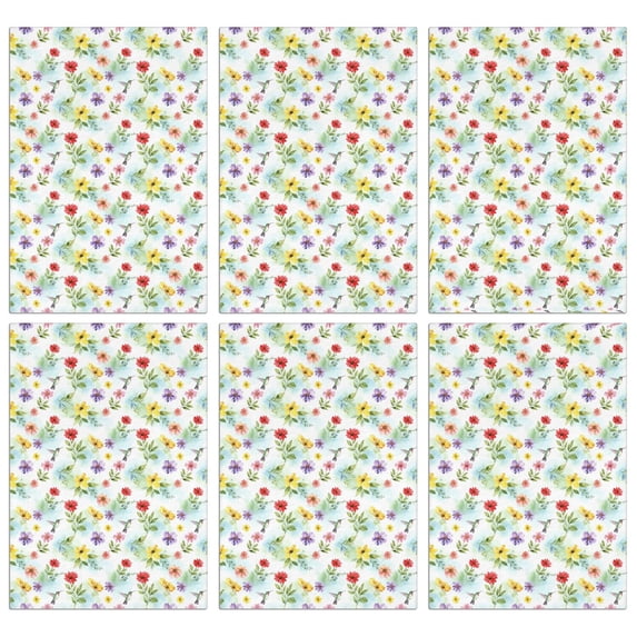 2 Pcs Pioneer Flower Floral Print Pattern Kitchen Towels, Funny ...