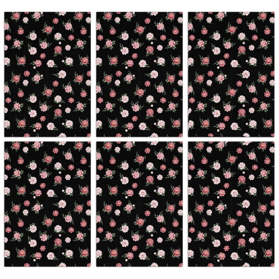 2 Pcs Pioneer Flower Floral Print Pattern Kitchen Towels, Funny ...