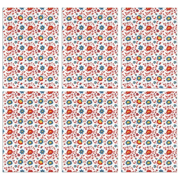 2 Pcs Pioneer Flower Floral Print Pattern Kitchen Towels, Funny ...